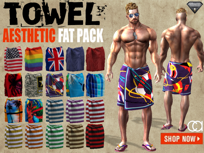 Second Life Marketplace - CA AESTHETIC BEACH TOWELS FAT PACK