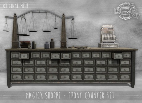 Second Life Marketplace - -DRD- Magick Shoppe - Front Counter Set