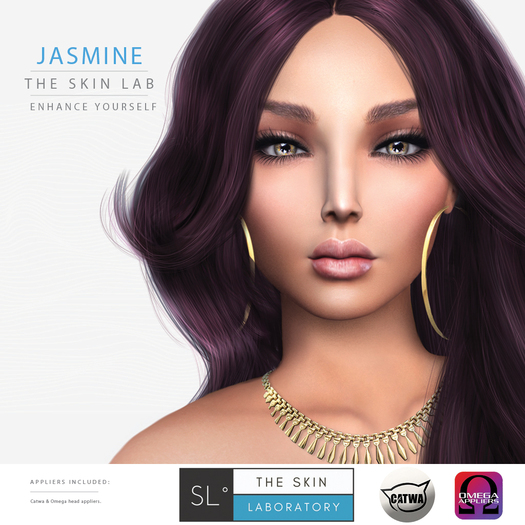 Second Life Marketplace - T.S.L - Jasmine Skin - Head (All Tones) Omega ...