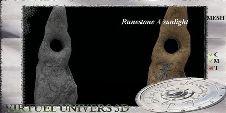 Second Life Marketplace - Runestone A sunlignt / MESH (BX)