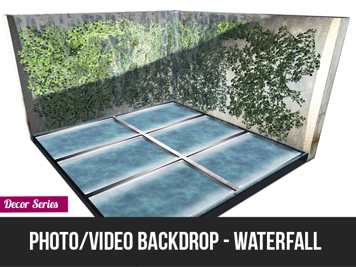 Second Life Marketplace - Decor Series: Photo/Video Backdrop - Waterfall