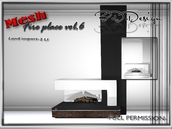 Second Life Marketplace - .::B.D.D::. FULL PERM- Fire place vol.6