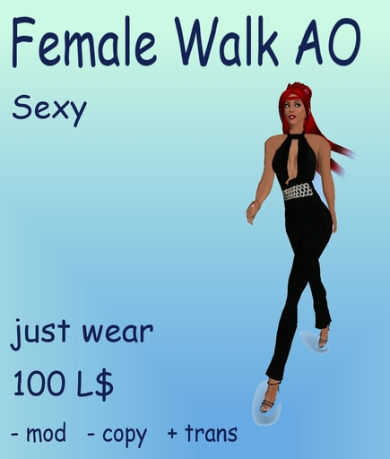 Second Life Marketplace Aanda Female Walk Sexy