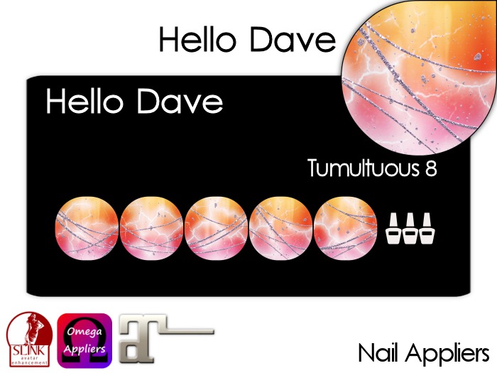 Second Life Marketplace - Hello Dave - Nail Appliers - Tumultuous 8