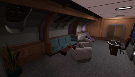 Second Life Marketplace - GO-SCI Galaxy Class Captains Quarters,1.0,350