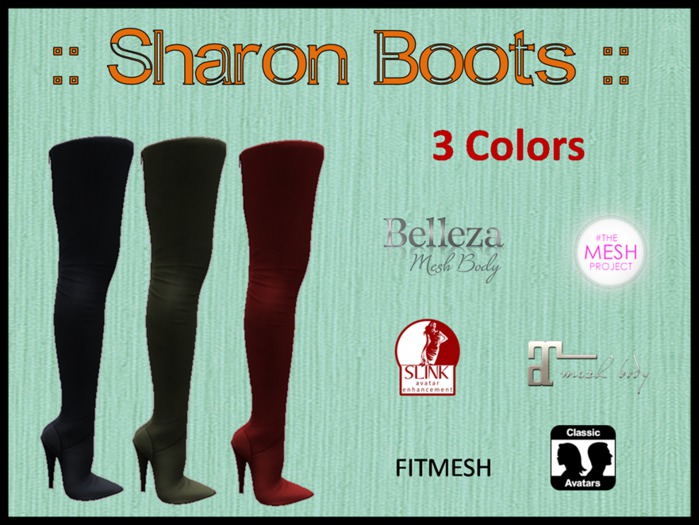 Second Life Marketplace - :: Sharon Boots