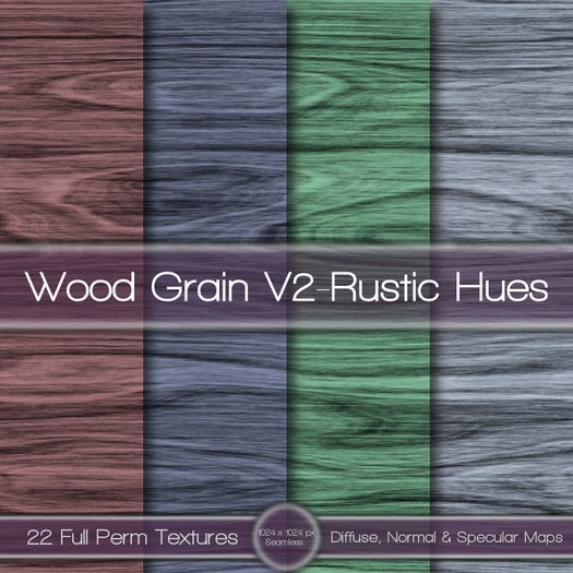 Second Life Marketplace - {L} Wood Grain V2-Rustic Hues