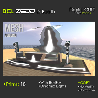 Second Life Marketplace - DCL:::3rdP:::_Zedd Dj Booth