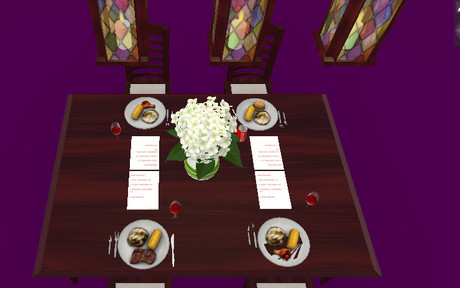 Second Life Marketplace - Dakota Designs Entranced Mesh Dining Room ...