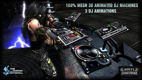 Second Life Marketplace - DG-NT 7000 Industrial DJ Booth ~TESLA DESIGN~