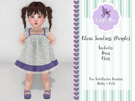 Second Life Marketplace - { LD } Clara Sundress (Purple)