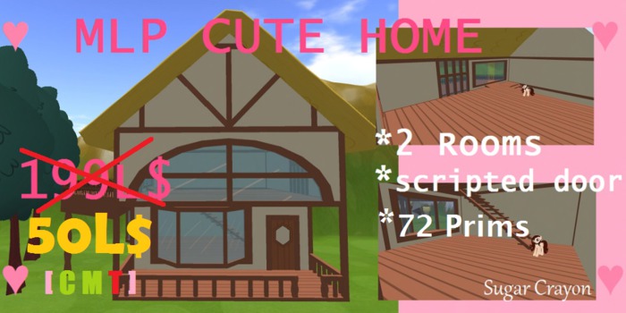 Second Life Marketplace - MLP cute Home - EP Pony - Cartoon