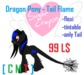Second Life Marketplace - Dragon Pony - Flame Tail - tintable