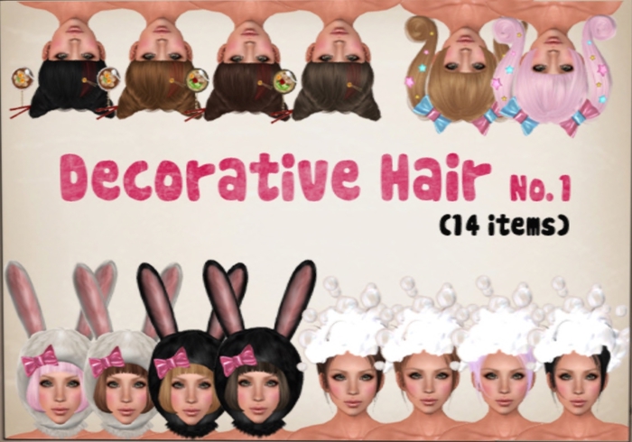 Second Life Marketplace - [LOVE SOUL] Hair+Headgear*BUNNY-W*Cocoa