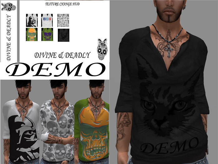 Second Life Marketplace - DD - T-shirt Mesh for classic avatar DEMO