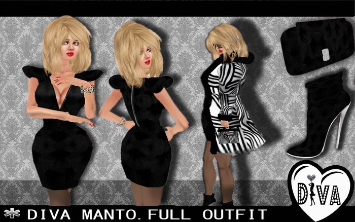 Second Life Marketplace - Classic Avatar-Coat,Dress, Shoes,Bag