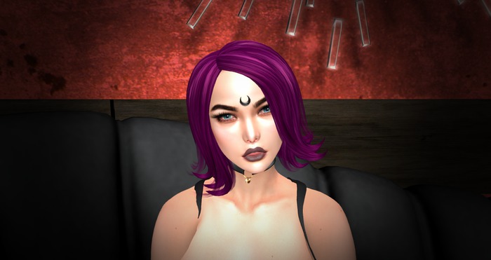 Second Life Marketplace Side Parted Bob With Flip Violet