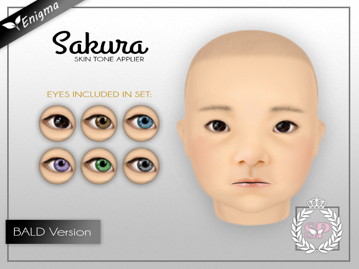 Second Life Marketplace - [*SP*] Sakura Appearance Applicator (Bald ...
