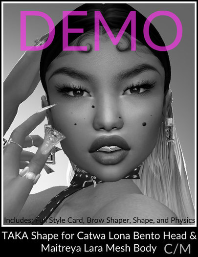 Second Life Marketplace - :.Unified:. TAKA SHAPE DEMO for Catwa Lona ...