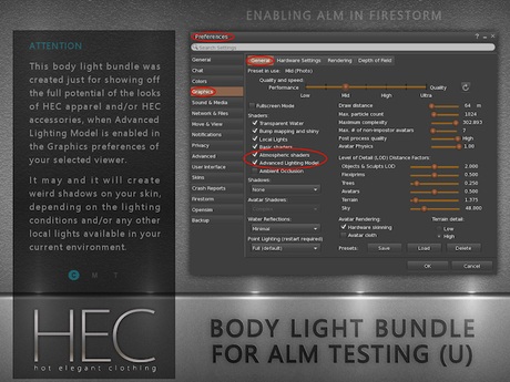 Second Life Marketplace - HEC - Body Light Bundle for ALM Testing (U)