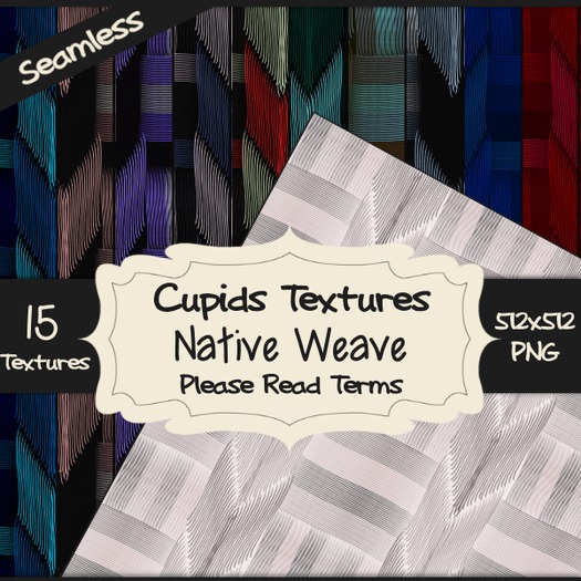Second Life Marketplace - *Cupids Textures * 15 NATIVE WEAVE