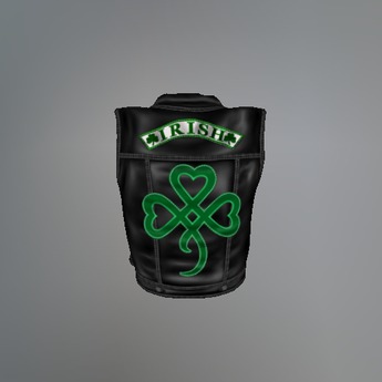 Second Life Marketplace - Shamrock Irish Leather Fitmesh Vest