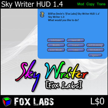 Second Life Marketplace - Sky Writer - Draw In Thin Air - Free