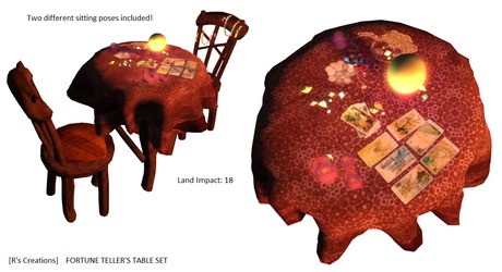 Second Life Marketplace - [.:R's:.] Fortune Teller Table Set