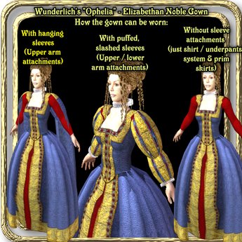 Second Life Marketplace - Wunderlich's "Ophelia" - purple-gold ...