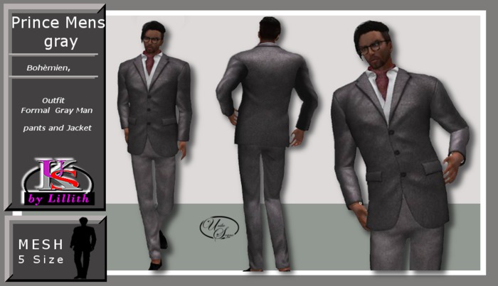 Second Life Marketplace - UKS-by-Lillith Prince grey