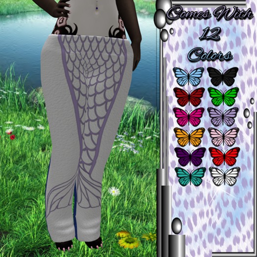 Second Life Marketplace - Kemono - Fish out of Water Pants - 12 Colors ...