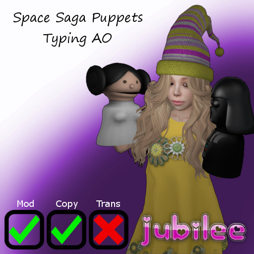 Second Life Marketplace - Space Saga Puppets Typing AO