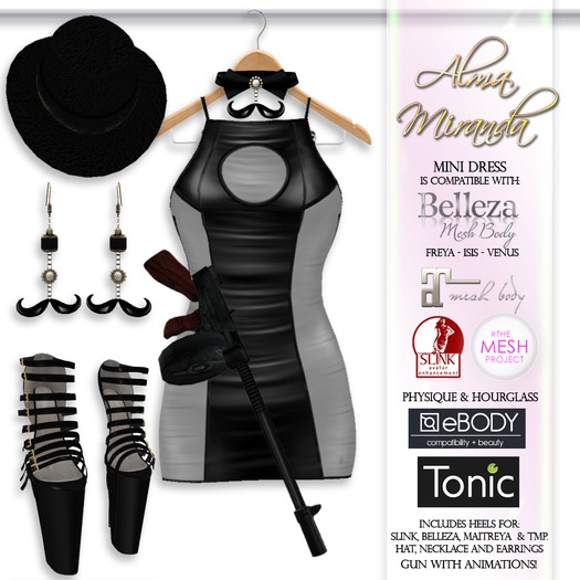 Second Life Marketplace - .: AlmaMiranda :. Mafia Mobster Outfit for ...