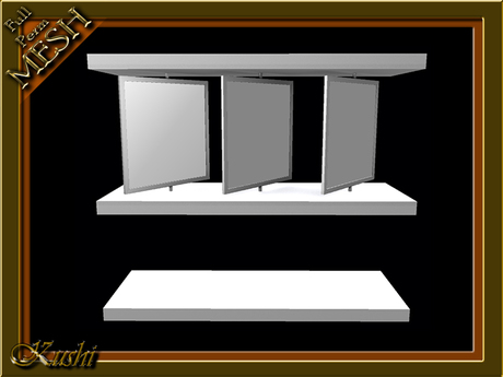 Second Life Marketplace - Modular Display Shelves MESH Kit - 2 styles ...