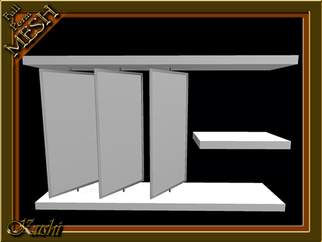 Second Life Marketplace - Modular Display Shelves MESH Kit - 2 styles ...