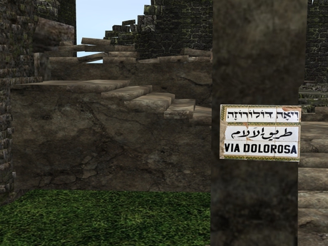 Second Life Marketplace - The Via Dolorosa Ruins with cross and crown ...