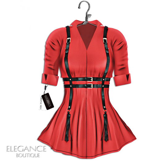 Second Life Marketplace - Elegance Boutique - Nino - Dress - Red ...