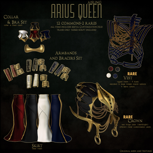 Second Life Marketplace - .a. Arius Queen -Arms- {White}