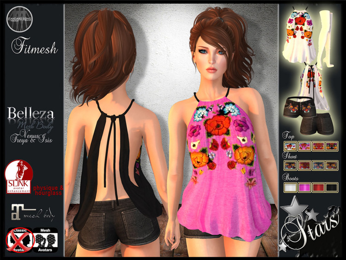 Second Life Marketplace - Stars - Women clothes, Maitreya,Slink,Belleza ...