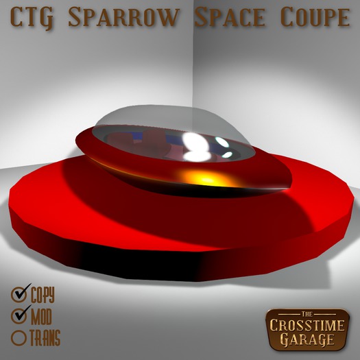 Second Life Marketplace - CTG Sparrow Space Coupe