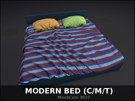 Second Life Marketplace - Modern Bed (C/M/T)
