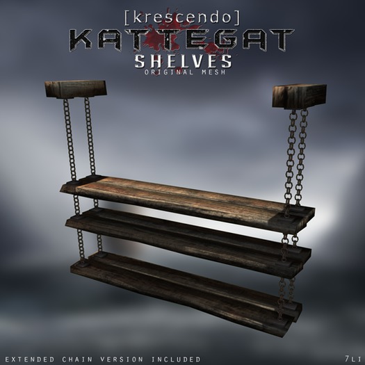 Second Life Marketplace - [Kres] Kattegat Shelves