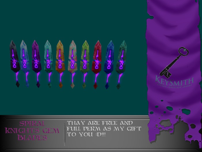 Second Life Marketplace - Spiral Knights Gem swords