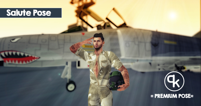 Second Life Marketplace - (PK) Pascal Poses - Salute pose ::PREMIUM::