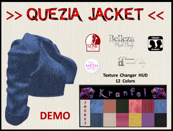 Second Life Marketplace - >> DEMO Quezia Jacket