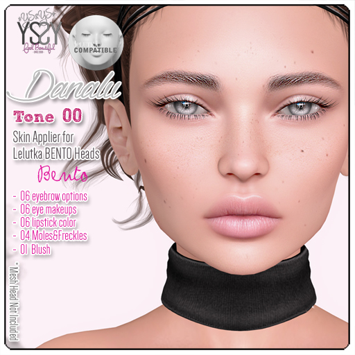 Second Life Marketplace - *YS&YS* Danalu Tone 00 Skin Applier LELUTKA ...