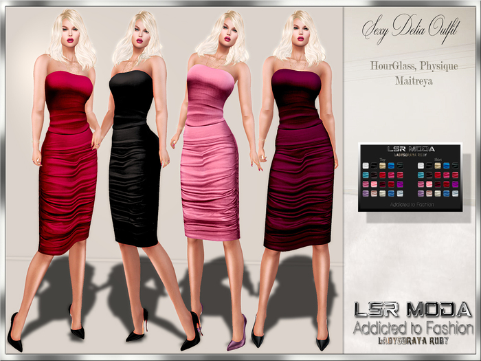 Second Life Marketplace Lsr Sexy Delia Outfit