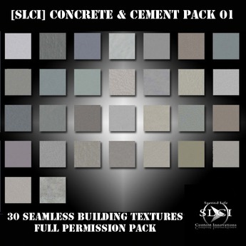Second Life Marketplace - [SLCI] Concrete Texture Pack 01