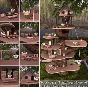 Second Life Marketplace - Alouette - Fairy Game Table & Red Fairy (9 ...