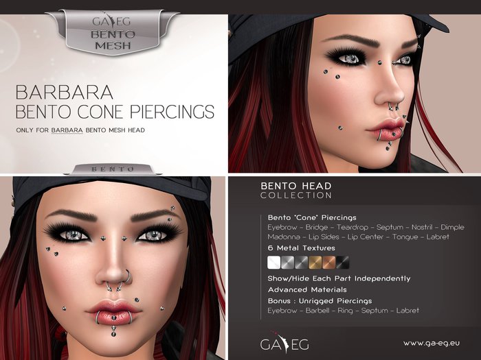 Second Life Marketplace - DISCOUNTED !!! [GA.EG] Barbara Bento Cone ...
